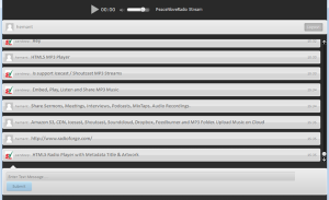HTML5 Radio Player with Text Chat | RadioForge