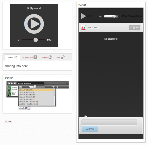 HTML5 Radio Player with Text Chat | RadioForge