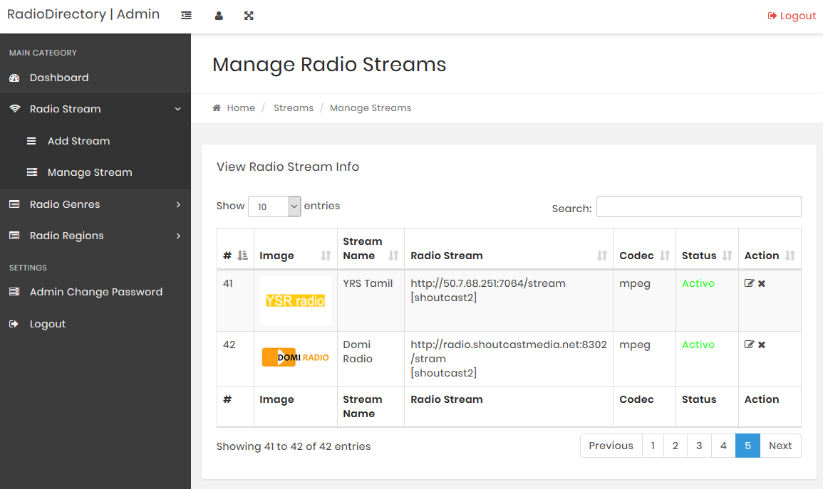 Radio Directory Template | RadioForge